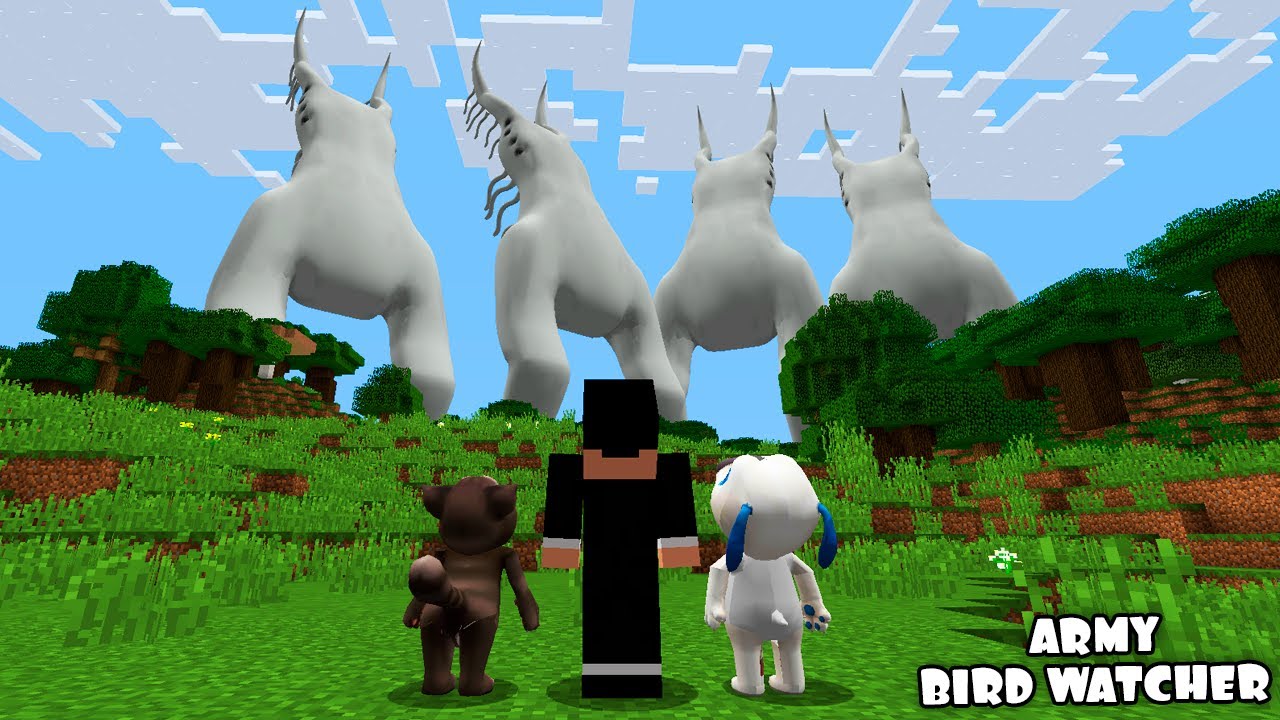 SURVIVING FROM ARMY BIRD WATCHER in Minecraft - Coffin Meme - Gameplay ...