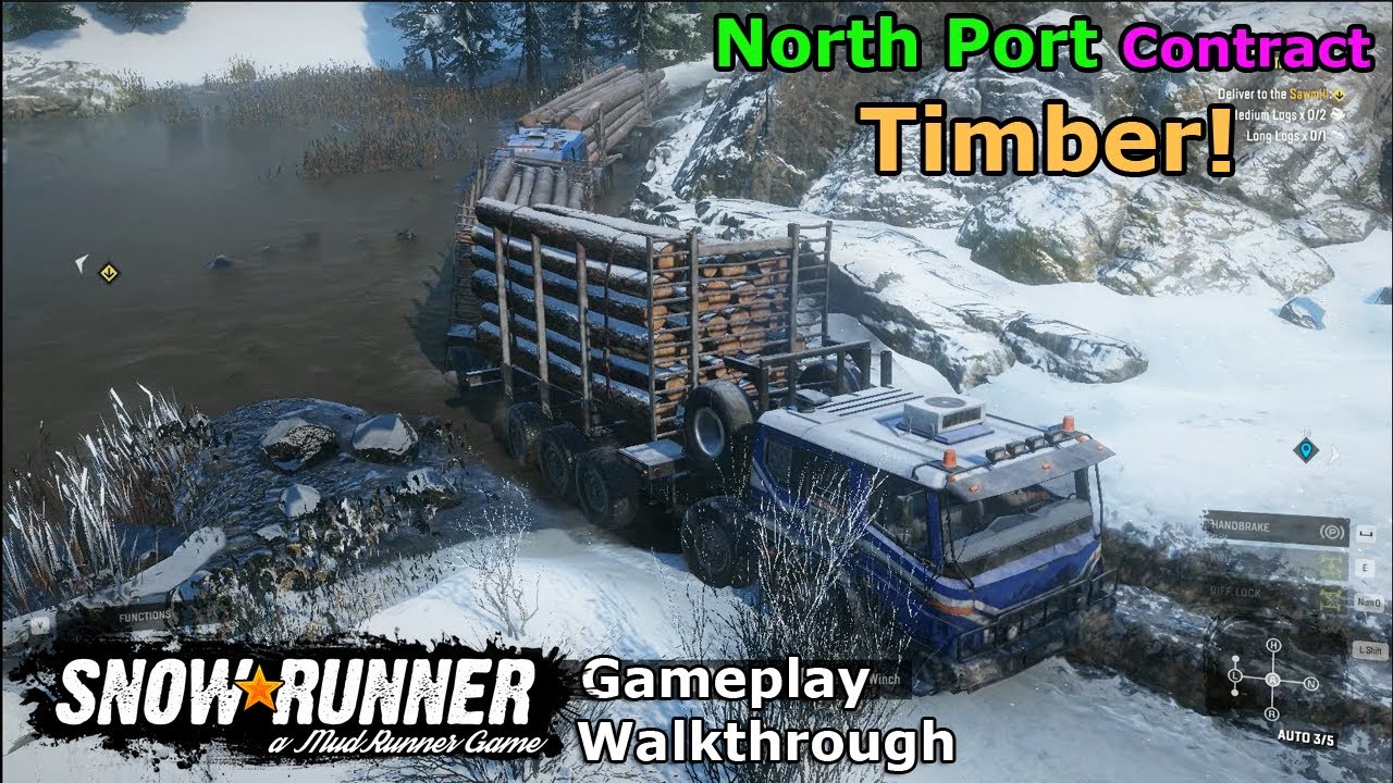 SnowRunner - Timber! | Snowrunner GR ENTERPRISE Contract - North Port Alaska, USA - YouTube