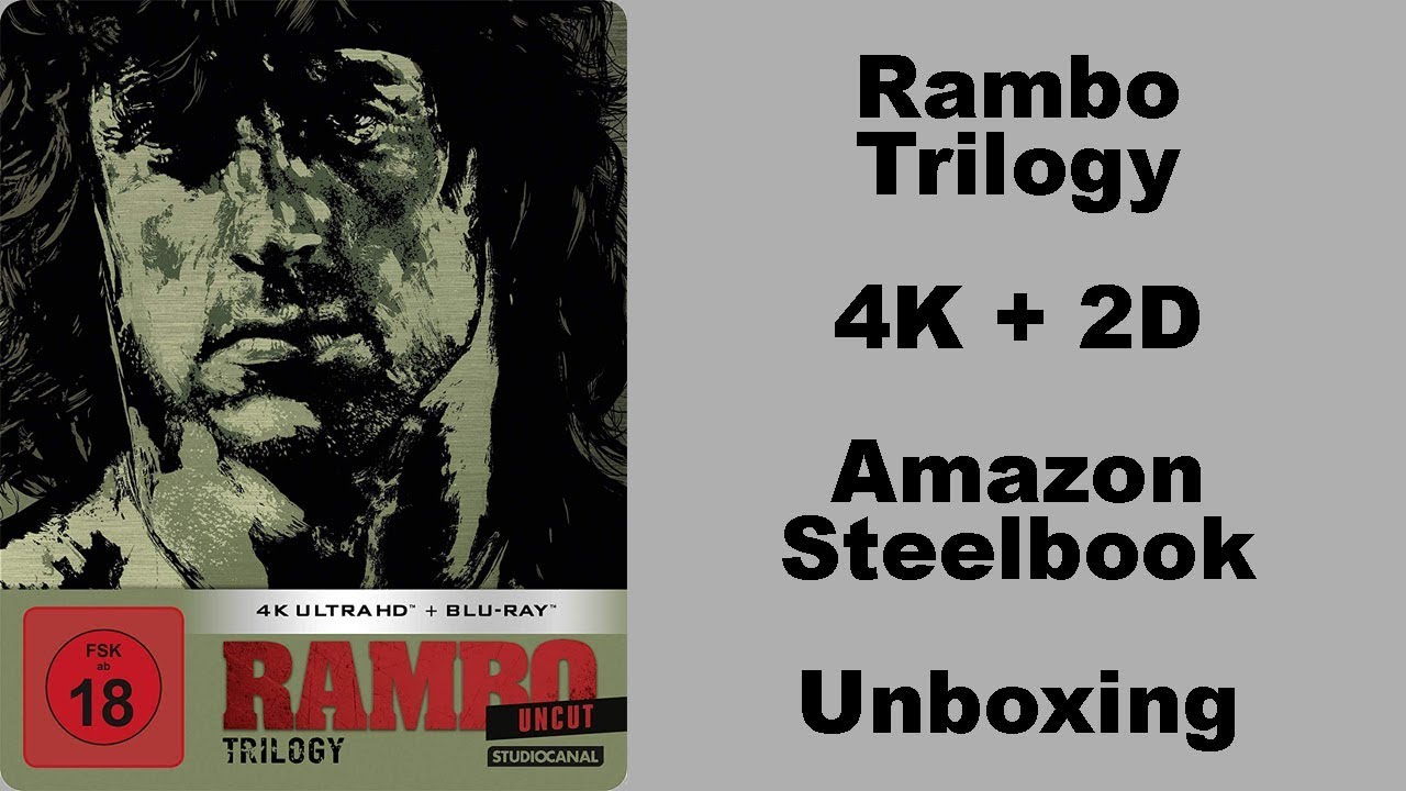Rambo Trilogy 4K Ultra HD Steelbook Unboxing - YouTube