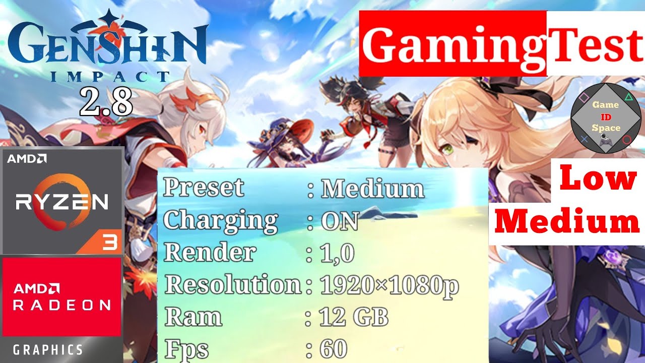 Ryzen 3 5300u Genshin Impact Gaming Test - YouTube