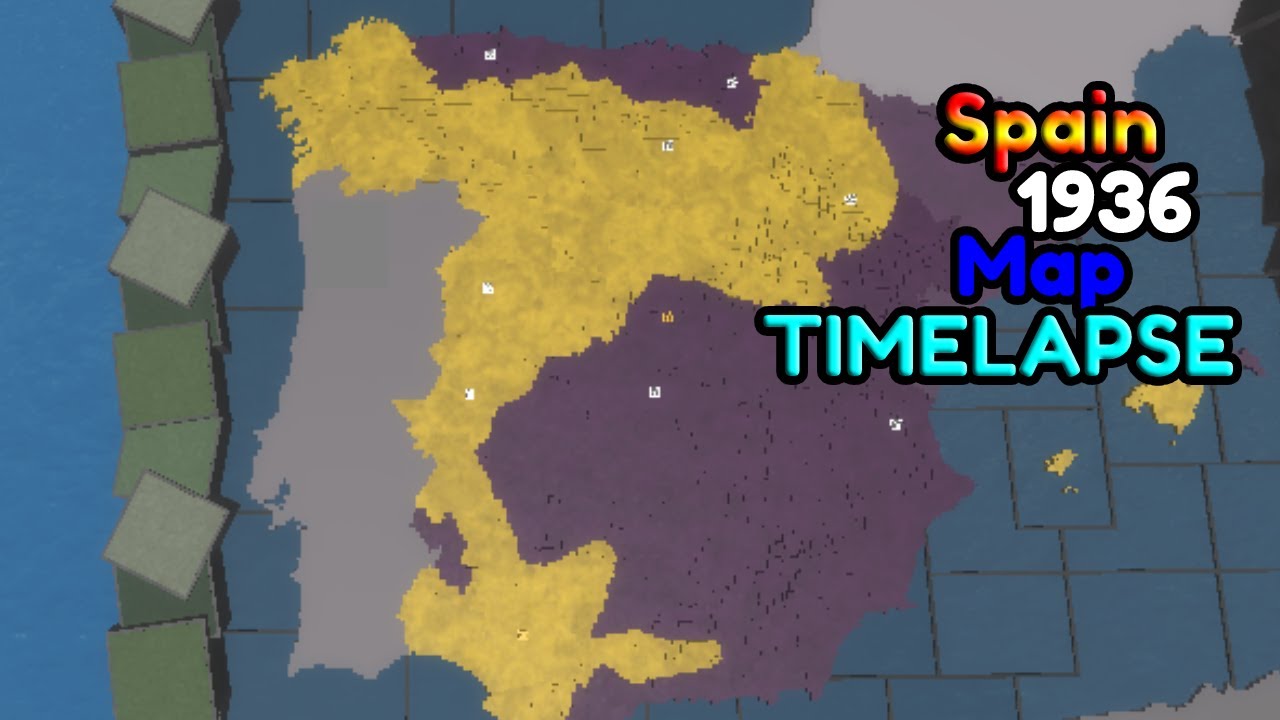 Spain 1936 Map Timelapse | Roblox Iron Assault - YouTube