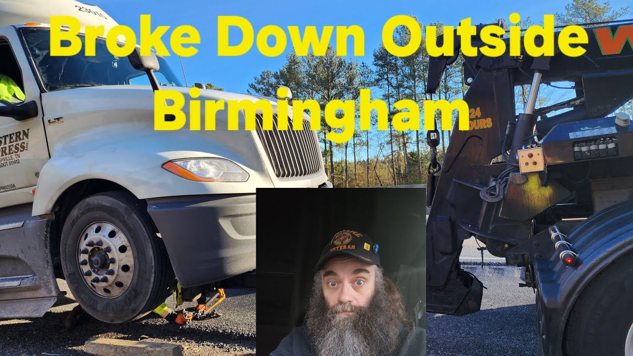 Breakdown Outside Birmingham #trucking #trucker - YouTube