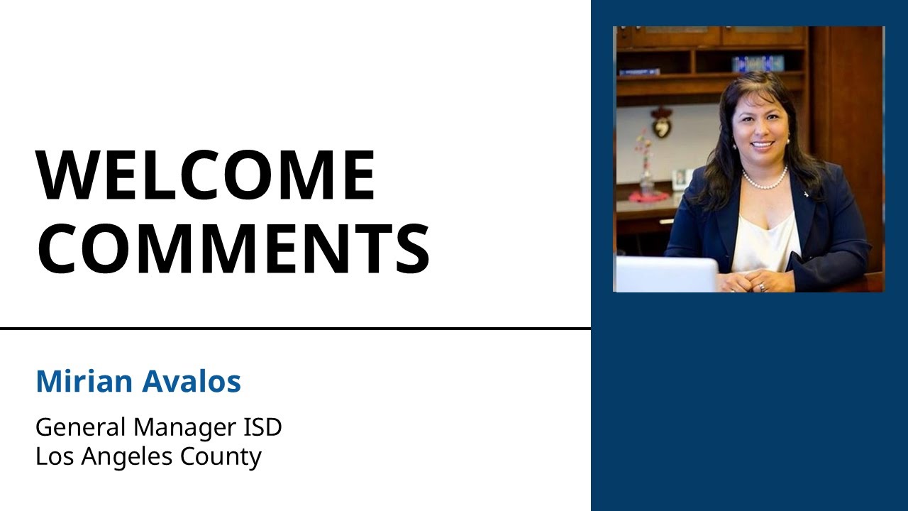 Opening comments from Mirian Avalos, General Manager, Information ...