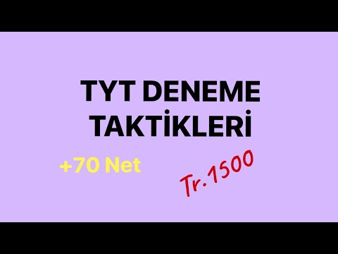 7 TAKTİK ➡️ 70 + NET! {TYT DENEME TAKTİKLERİ} - YKS 2023