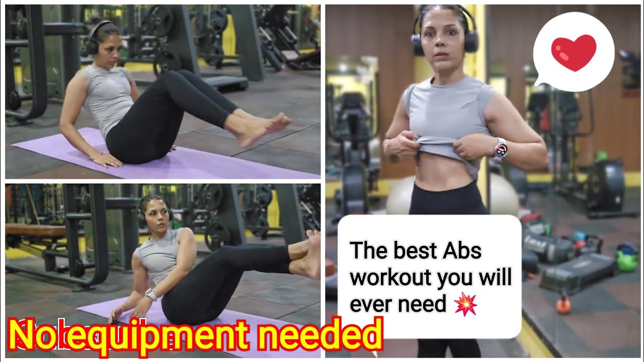 Abs banaye in 6 exercises se! No equipment Abs workout!Loose belly fat ...