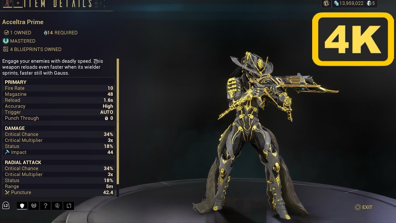 Warframe | ACCELTRA PRIME Build | The BEST RIFLE BUILD 🔥🔥 - YouTube