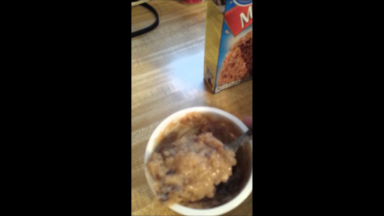 12 minute microwave German chocolate lava cake - YouTube