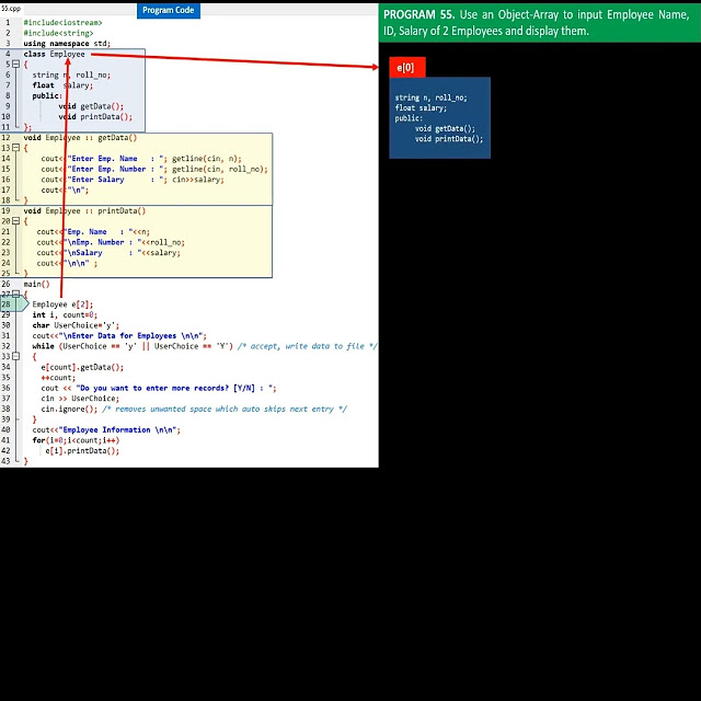 How Array of Objects Work in C++ #Ajit_Saigal_Technocrat - YouTube