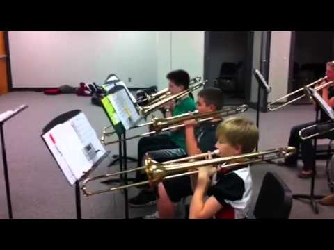 Beginner Trombone Class Remington - YouTube