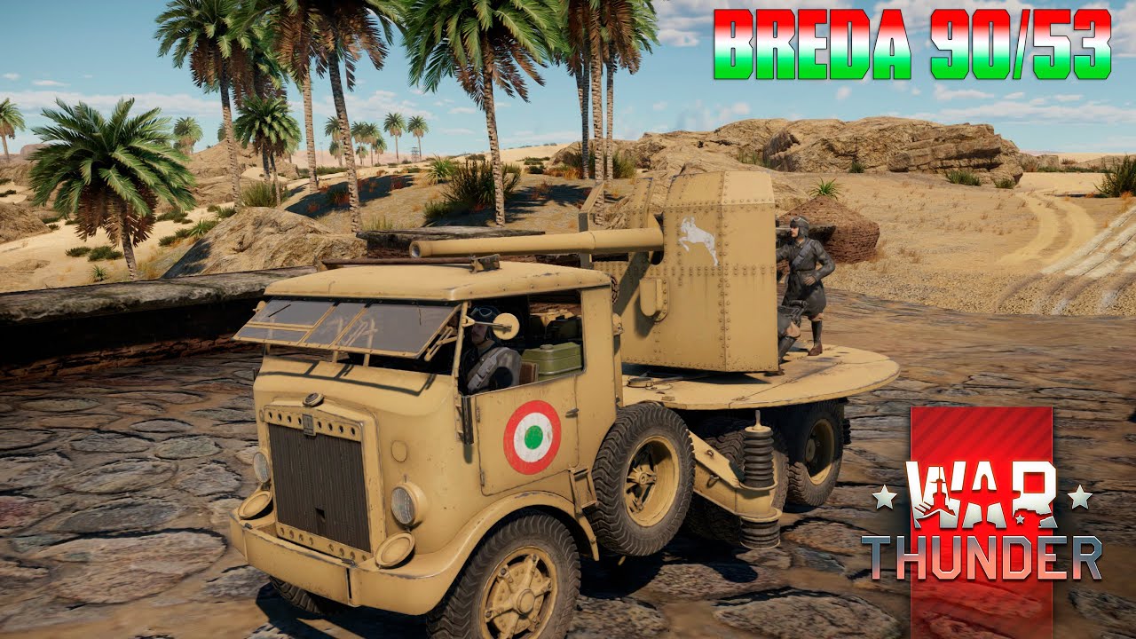 Breda 90/53 Test Drive | War Thunder - YouTube