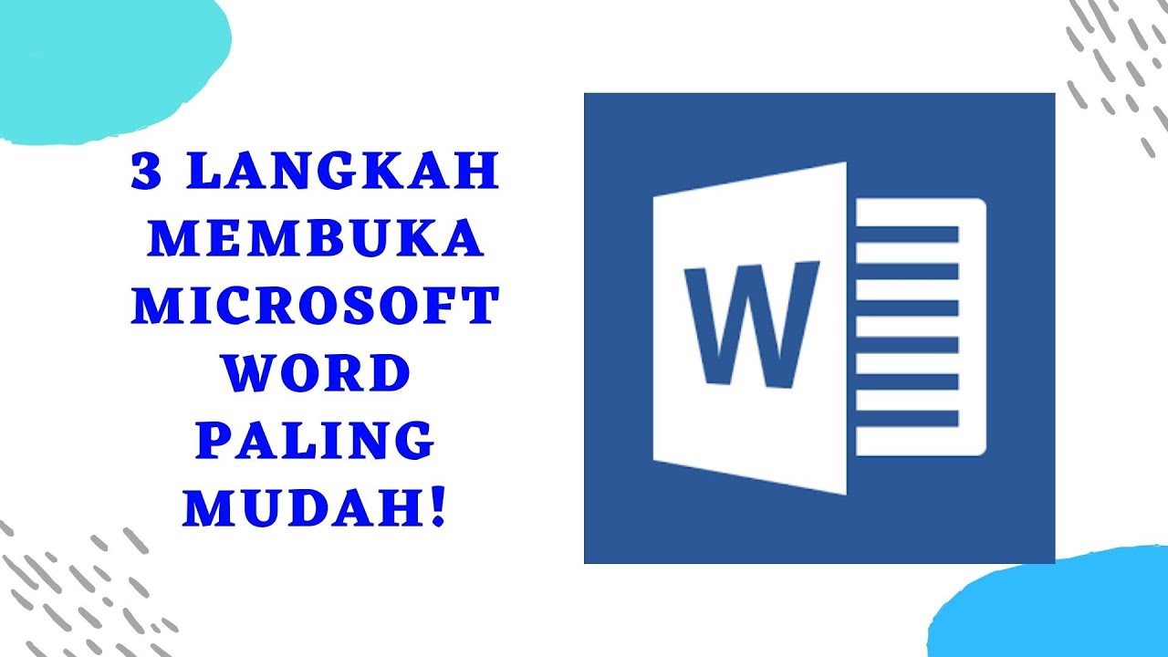 Sangat Mudah Sekali! Langkah langkah membuka microsoft word │Cocok ...