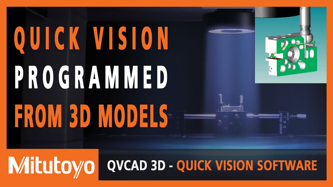 Mitutoyo Quick Vision 3D CAD Software - YouTube