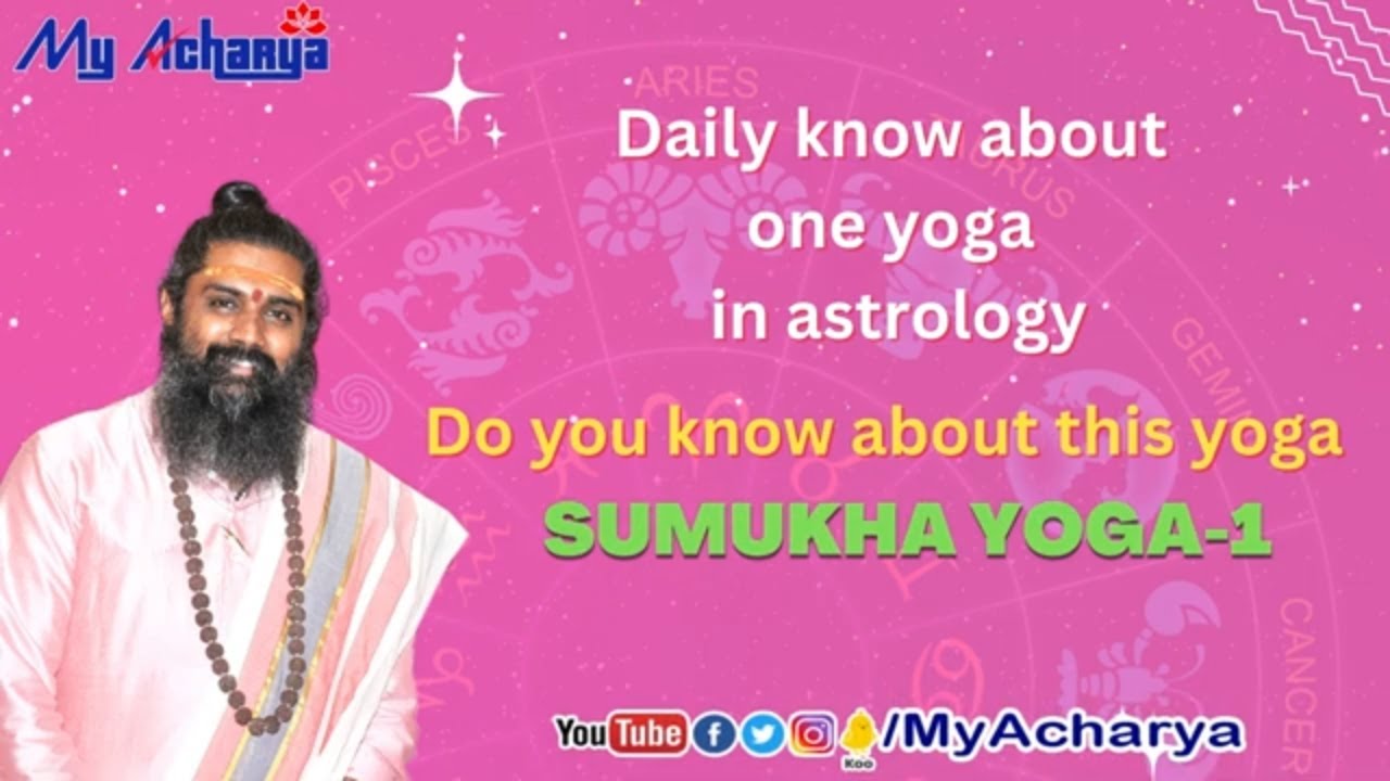 Sumukha Yoga 1 || Sumukha Yoga 1 Vedic Astrology Meaning & Benefits ...
