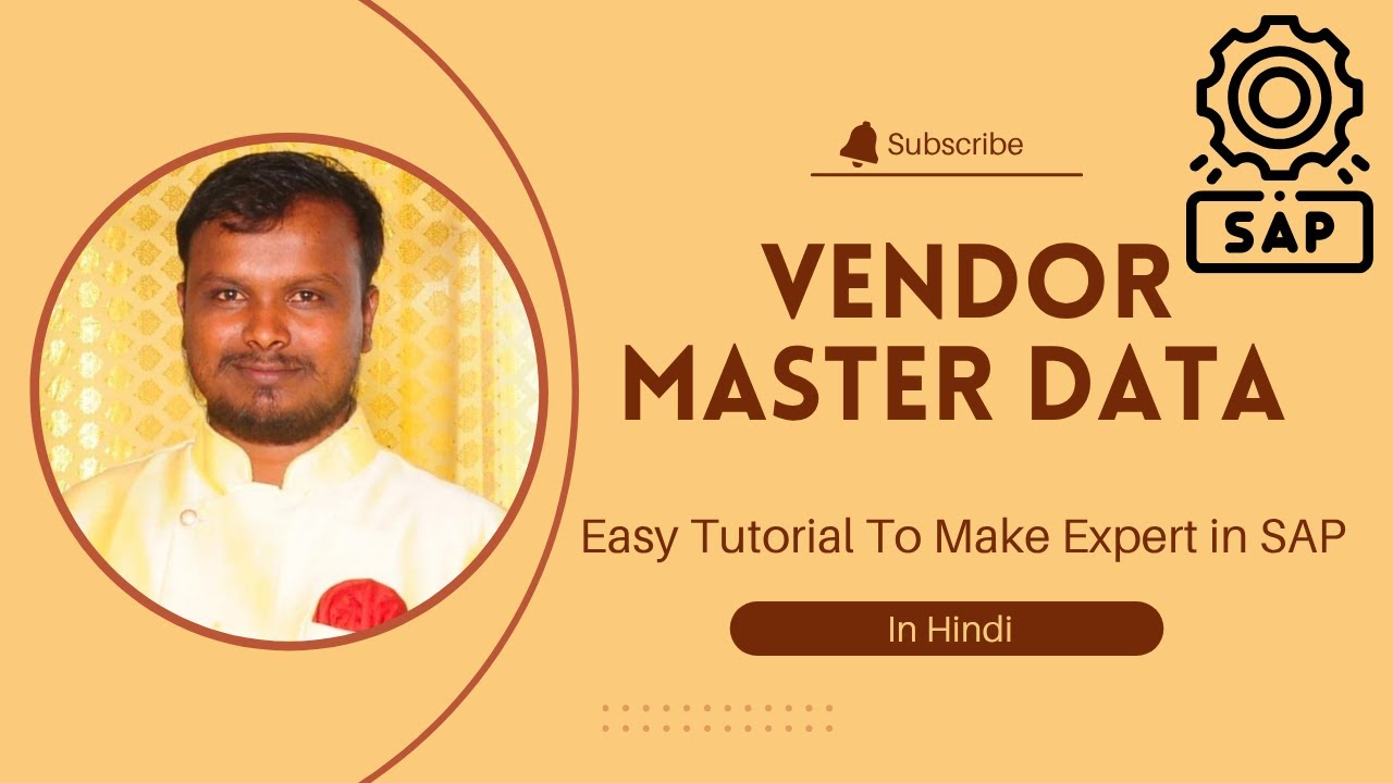 04 | Vendor Master Data | How to Create Vendor #sapmm #SAP #vendor ...