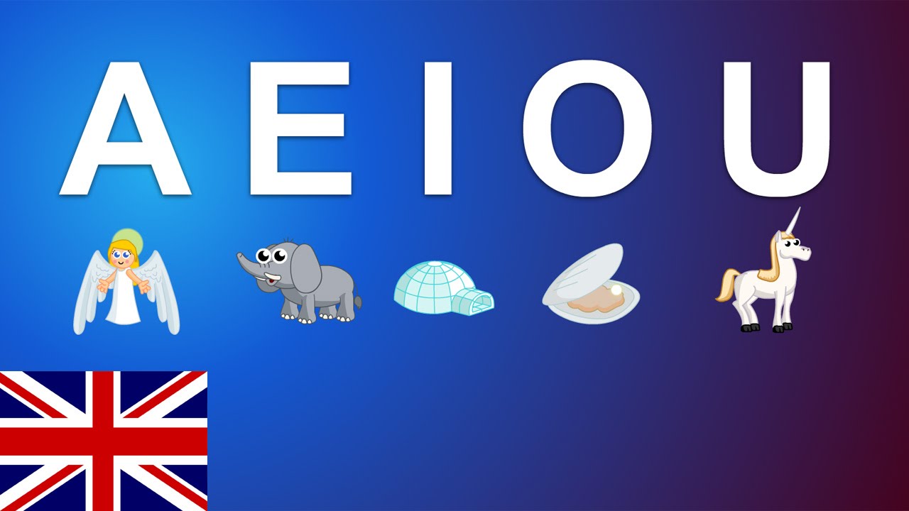 Learn the vowels A E I O U for babies - YouTube