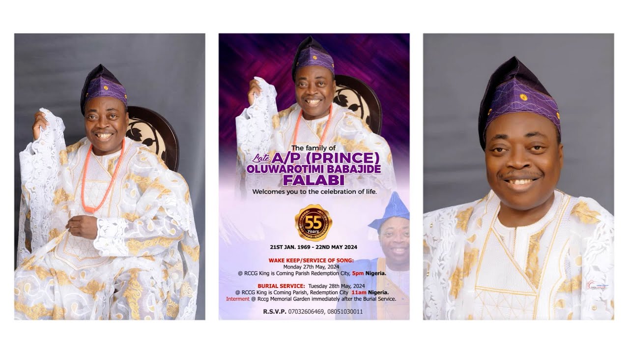 LATE A/P (PRINCE) OLUWAROTIMI BABAJIDE FALABI @visualmiximage - YouTube