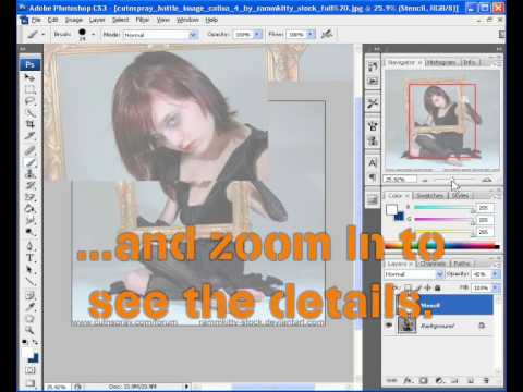 Graffiti street art stencil tutorial in CS3 "Tracing Method" - YouTube