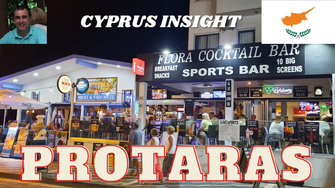 Your Guide To Protaras Cyprus, Nighttime On The Strip - YouTube