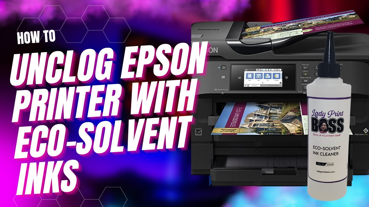 How to Unclog Your Eco-Solvent Printer - YouTube
