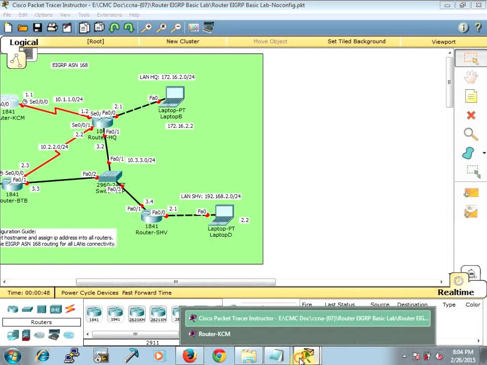 Router EIGRP Basic Lab Khmer - YouTube