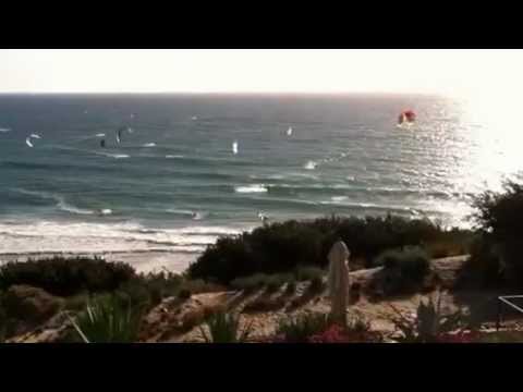 Epic kitesurfing seen from MariSol's Malibu home
