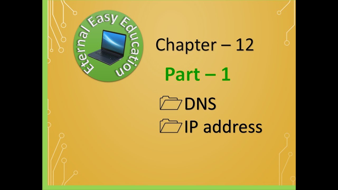 TN 12th computer application chapter 12 DNS (part 1 IP address) - YouTube