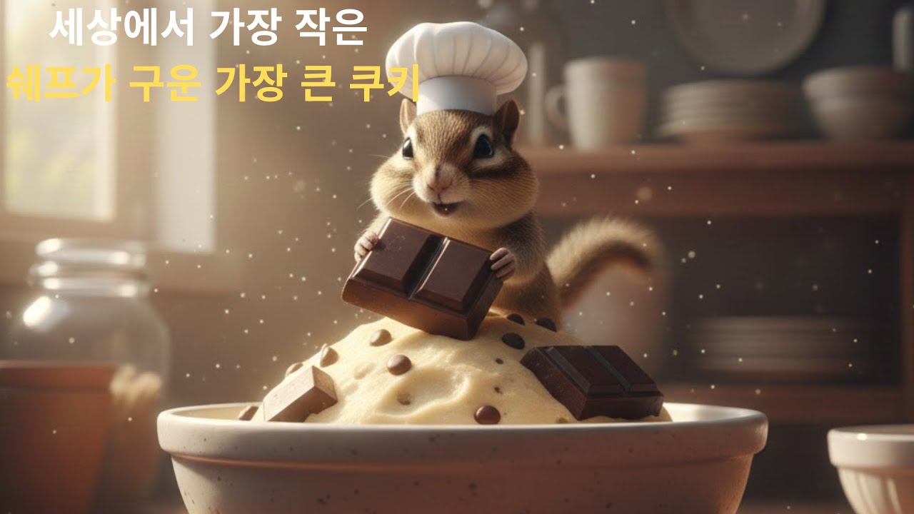 세상에서 가장 작은 쉐프가 구운 가장 큰 쿠키 - YouTube