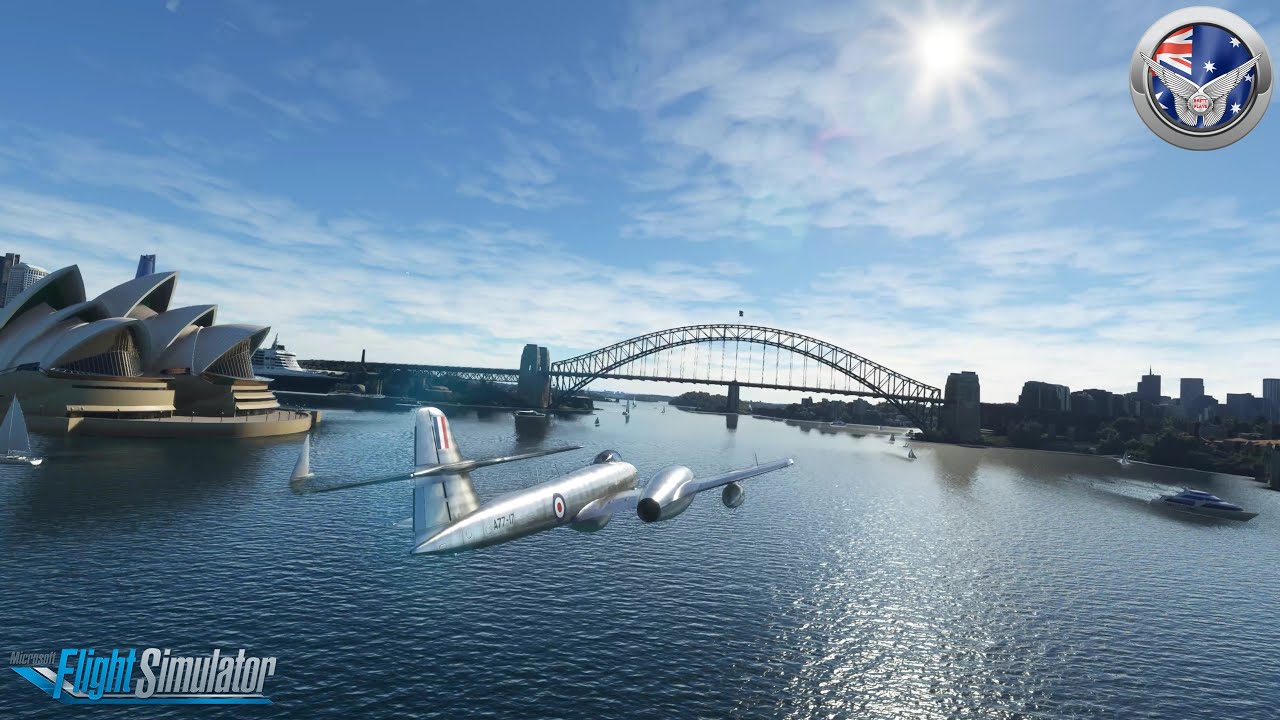 Gloster Meteor - Quick Sydney Loop Joy Flight - Microsoft Flight ...