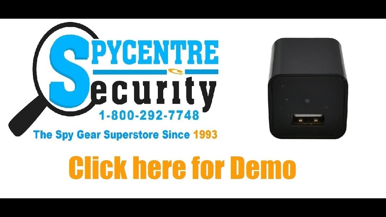 USB Wall Adapter Hidden Spy Camera - Review - YouTube