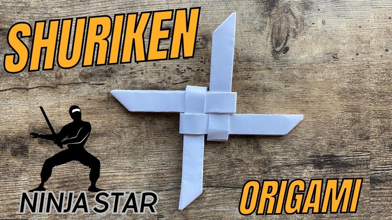 ORIGAMI SHURIKEN NINJA STAR PAPER WEAPON TUTORIAL | DIY COOL PAPER ...