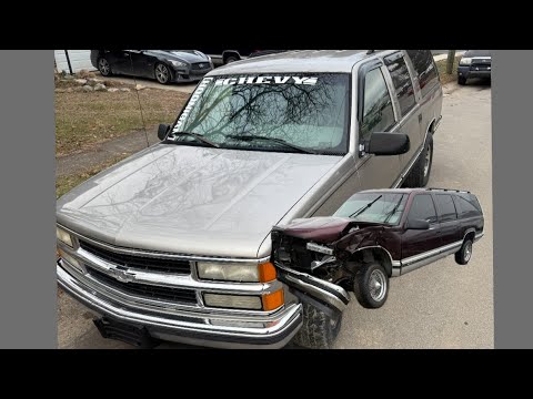 rebuilding my wrecked suburban part 3 a second one? - YouTube