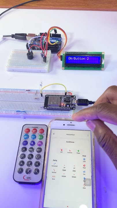 Controlling a Buzzer and an LCD Display using KME SMART IoT App and IR Transmitter #shorts - YouTube