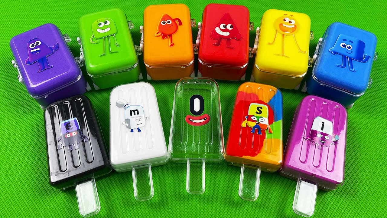 Alphablocks & Colourblocks - Looking Clay With Suitcase and Ice Cream ...