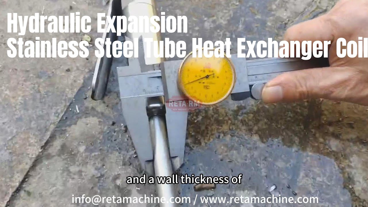 Hydraulic Expansion Machine For Stainless Steel Tube Expanding - YouTube