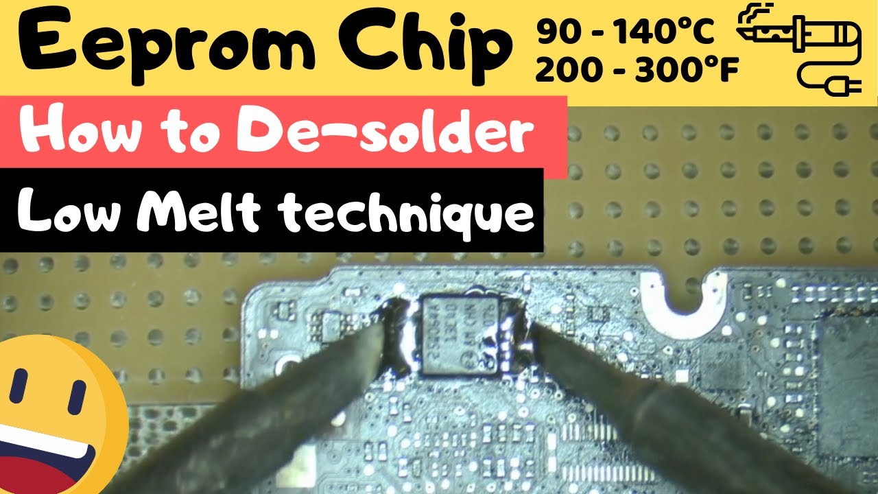 EEPROM desoldering - YouTube