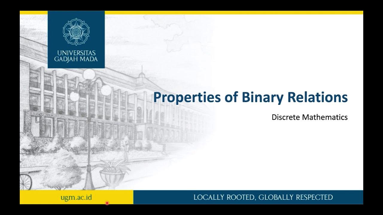 Properties of Binary Relations - YouTube