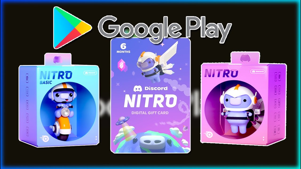 Google Play X Discord Nitro 6 MONTHS FREE NITRO [Digital Code] 2023 ...