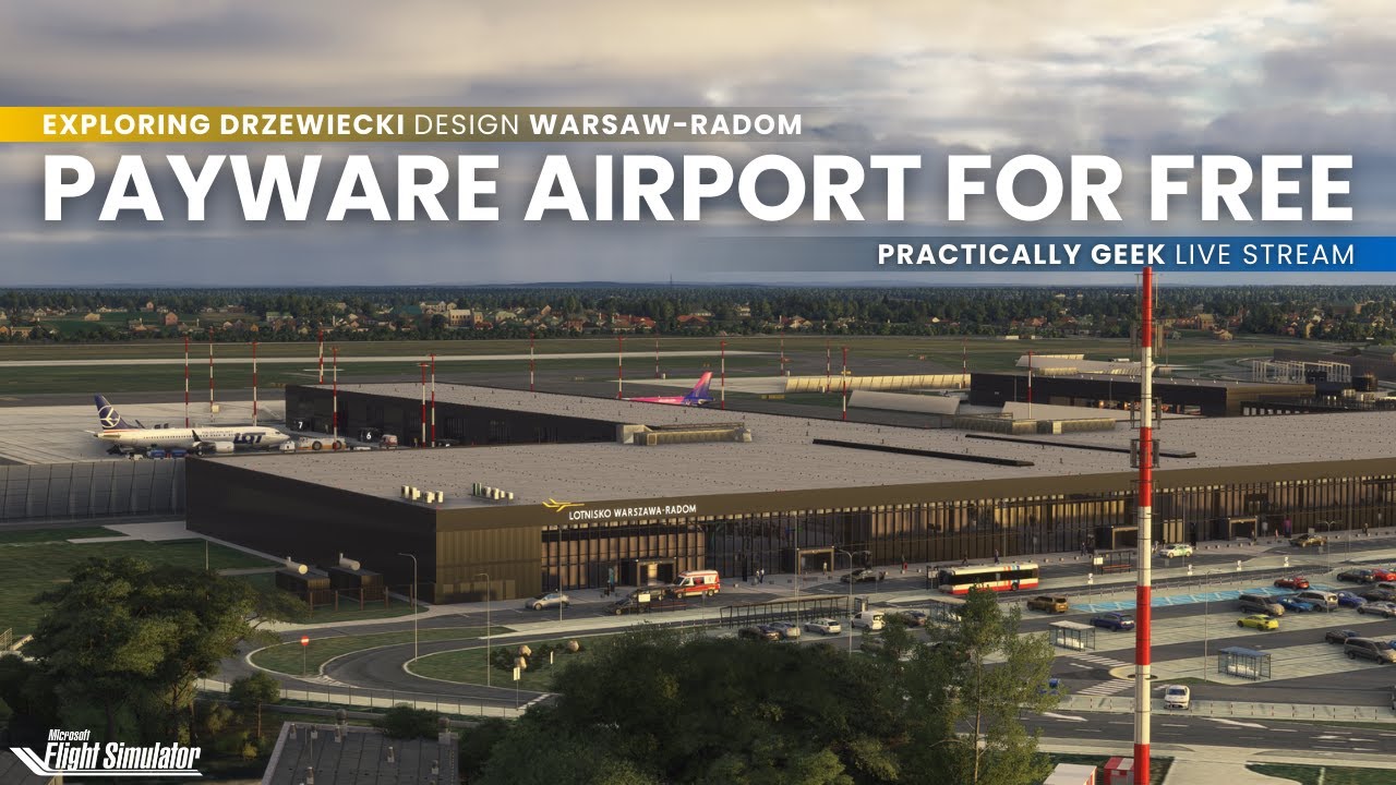 This Payware MSFS 2024 Airport is FREE | Drzewiecki Design Warsaw-Radom ...