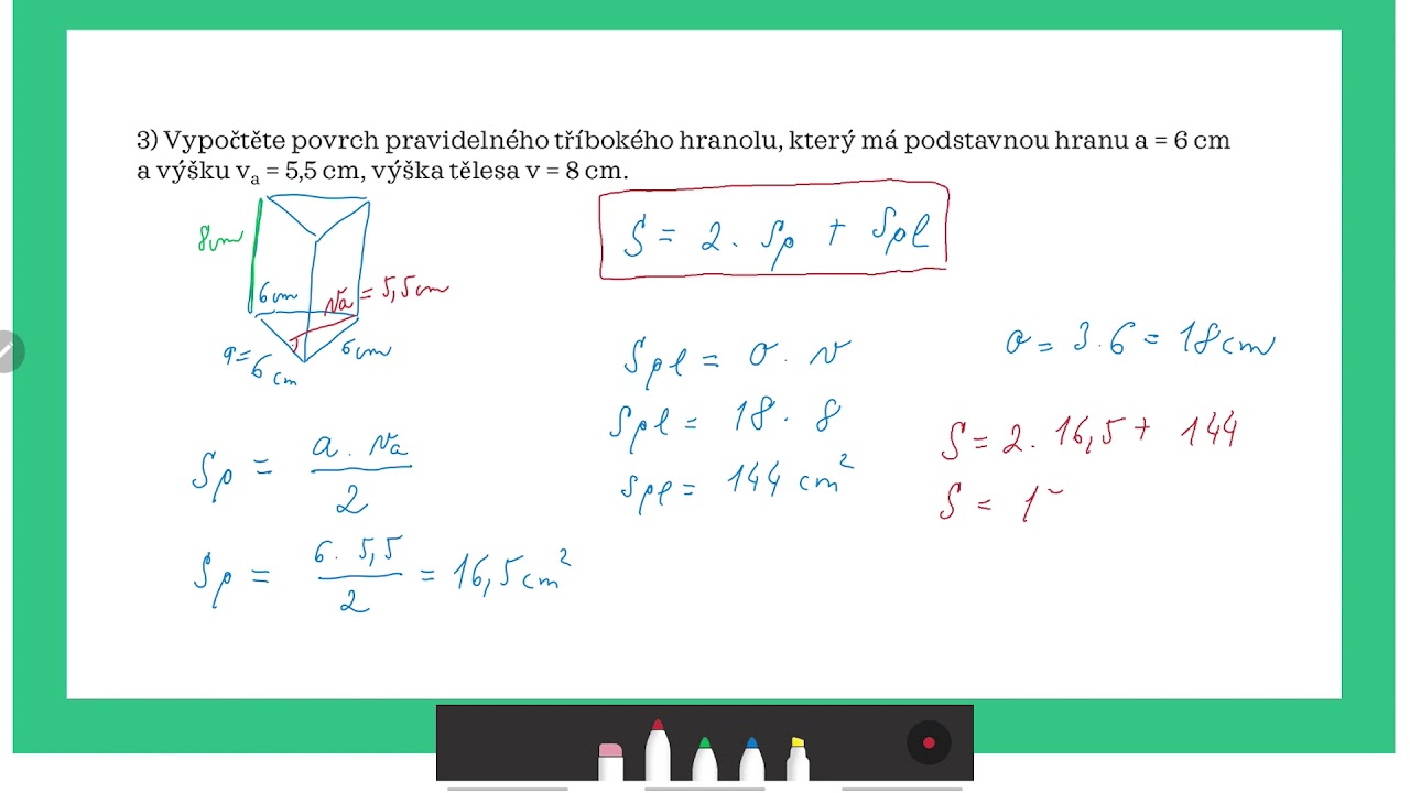 7.ročník: Objem a povrch hranolu 2 - YouTube