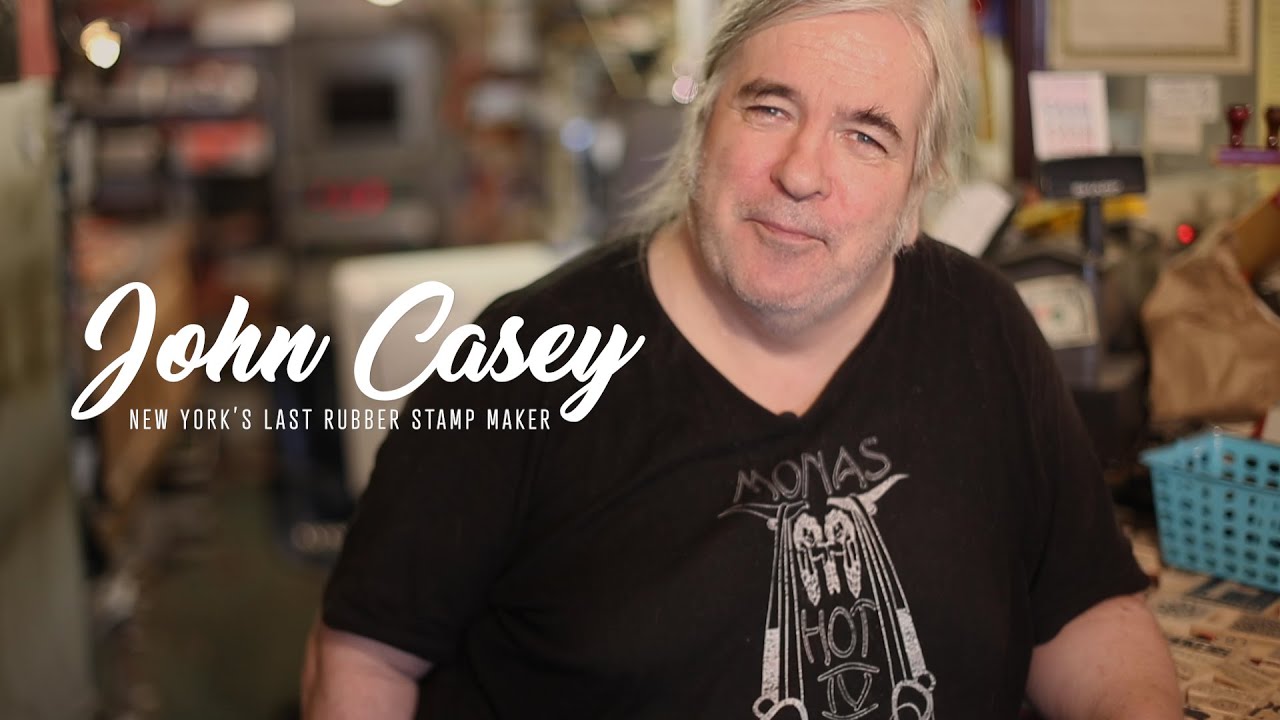 John Casey – New York's Last Rubber Stamp Maker - YouTube
