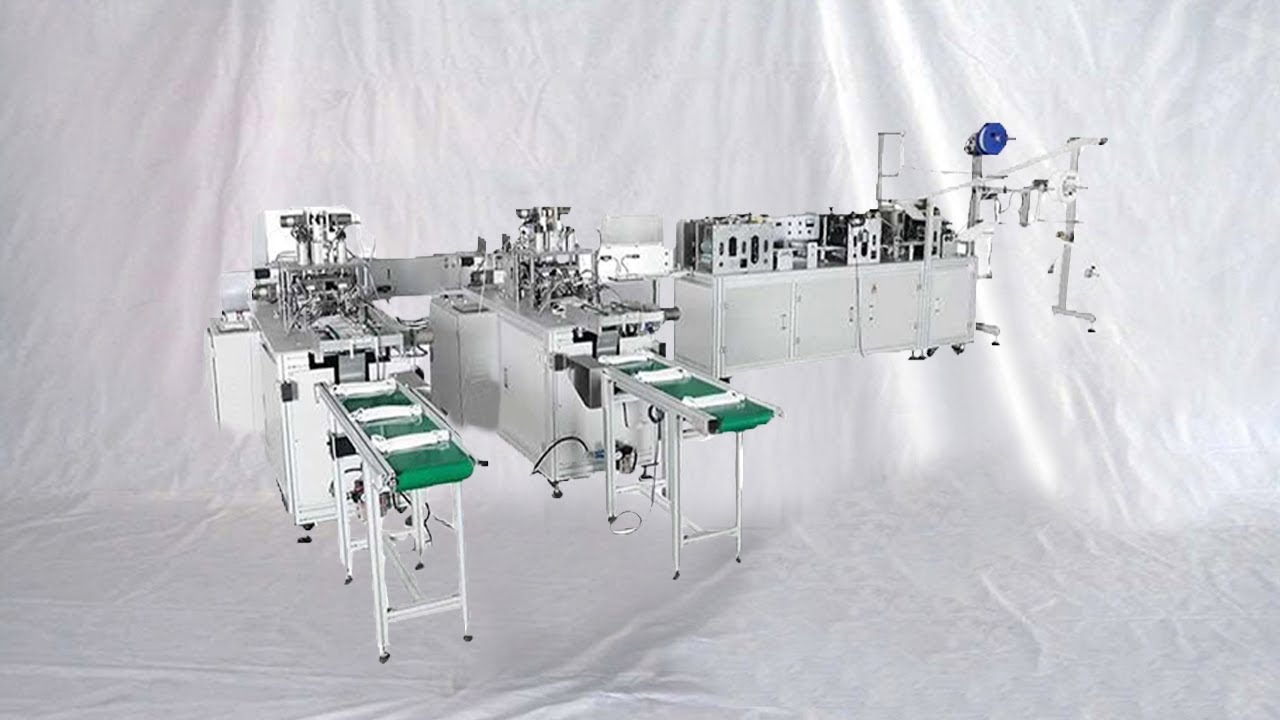 fully automatic face mask making production line with UV light ...