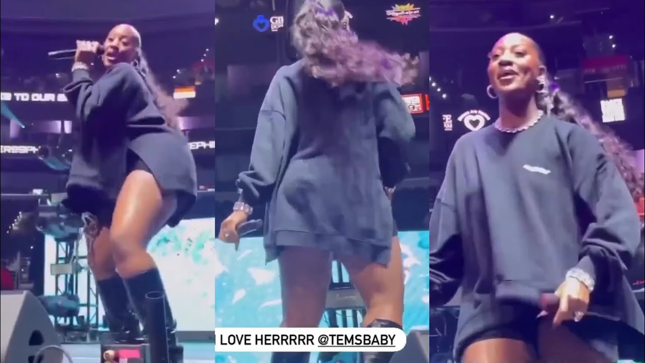Tems Performs with “Bum Short” For The First Time And She Is ...
