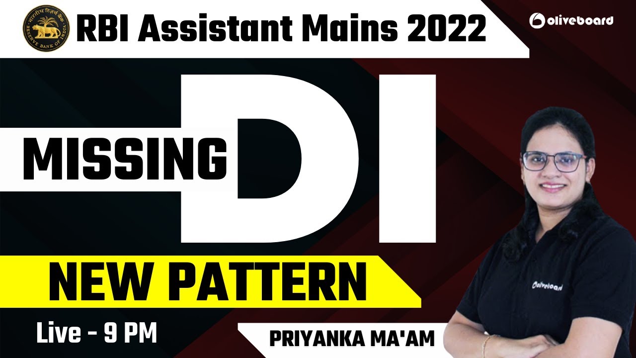 RBI Assistant Mains 2022 | Missing DI | New Pattern Mains Level DI | By ...
