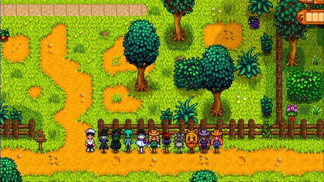 Stardew Valley: Rarecrow Guide! How To Get All 8 Scarecrows! (New ...