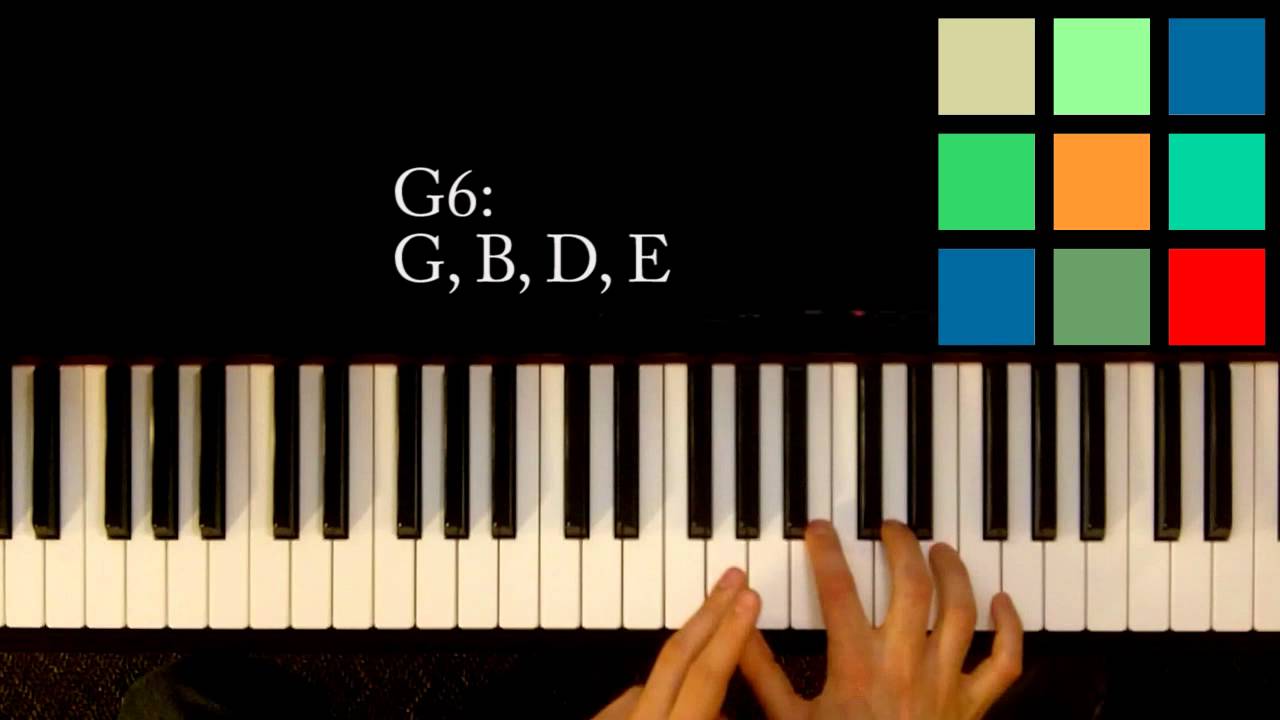 How To Play A G6 Chord On The Piano - YouTube