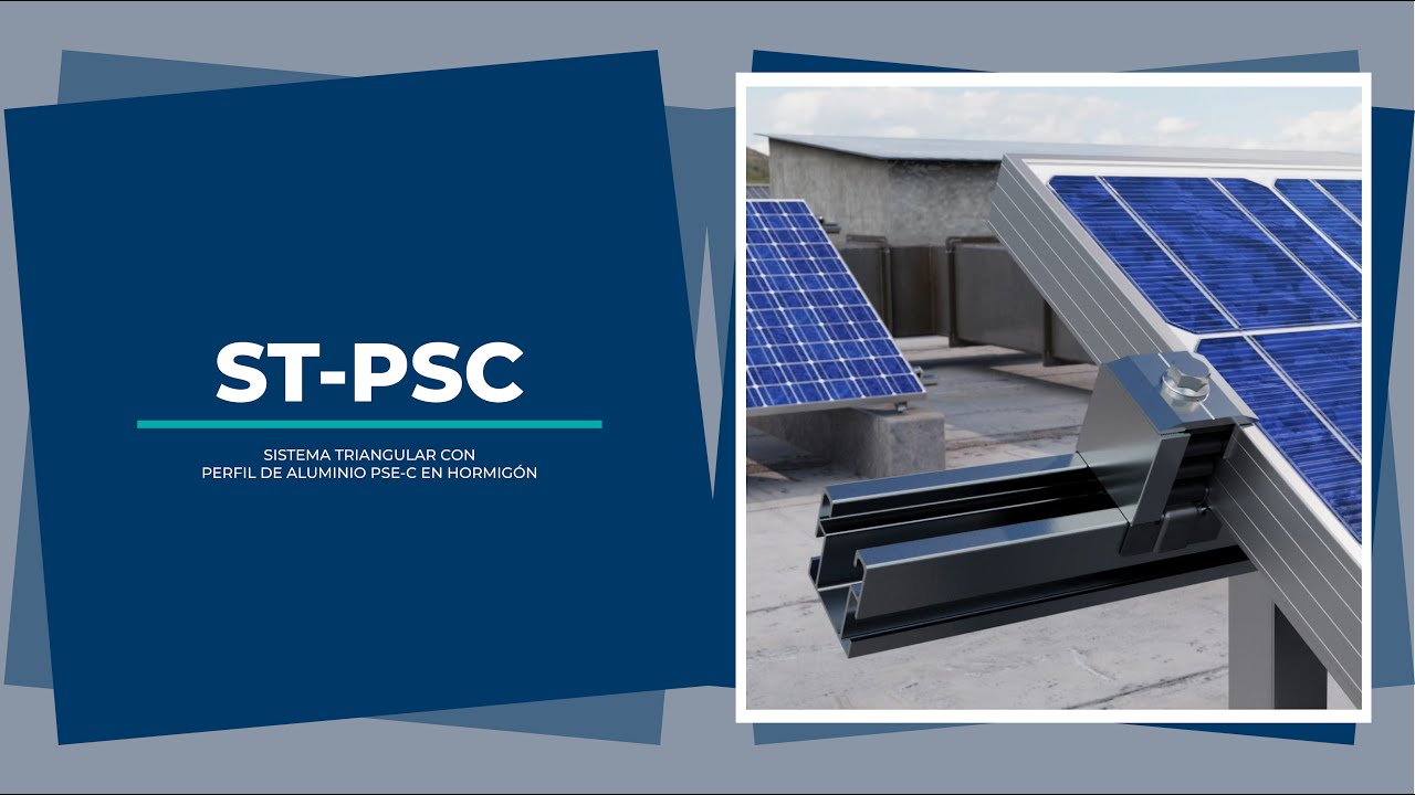 ST-PSC | Triangular system with PSE-C aluminium profile in concrete ...