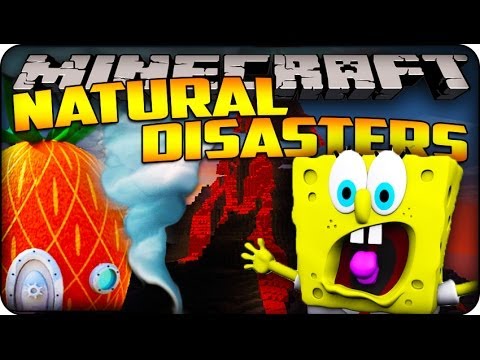 Minecraft Mods - EARTHQUAKES IN BIKINI BOTTOM MAP! - Natural Disasters ...