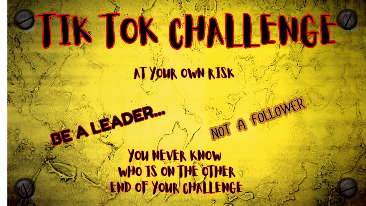 TIK TOK CHALLENGE... AT YOUR OWN RISK - YouTube