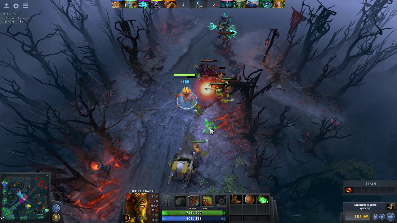 Dota 2 (Legend) Bristleback - YouTube