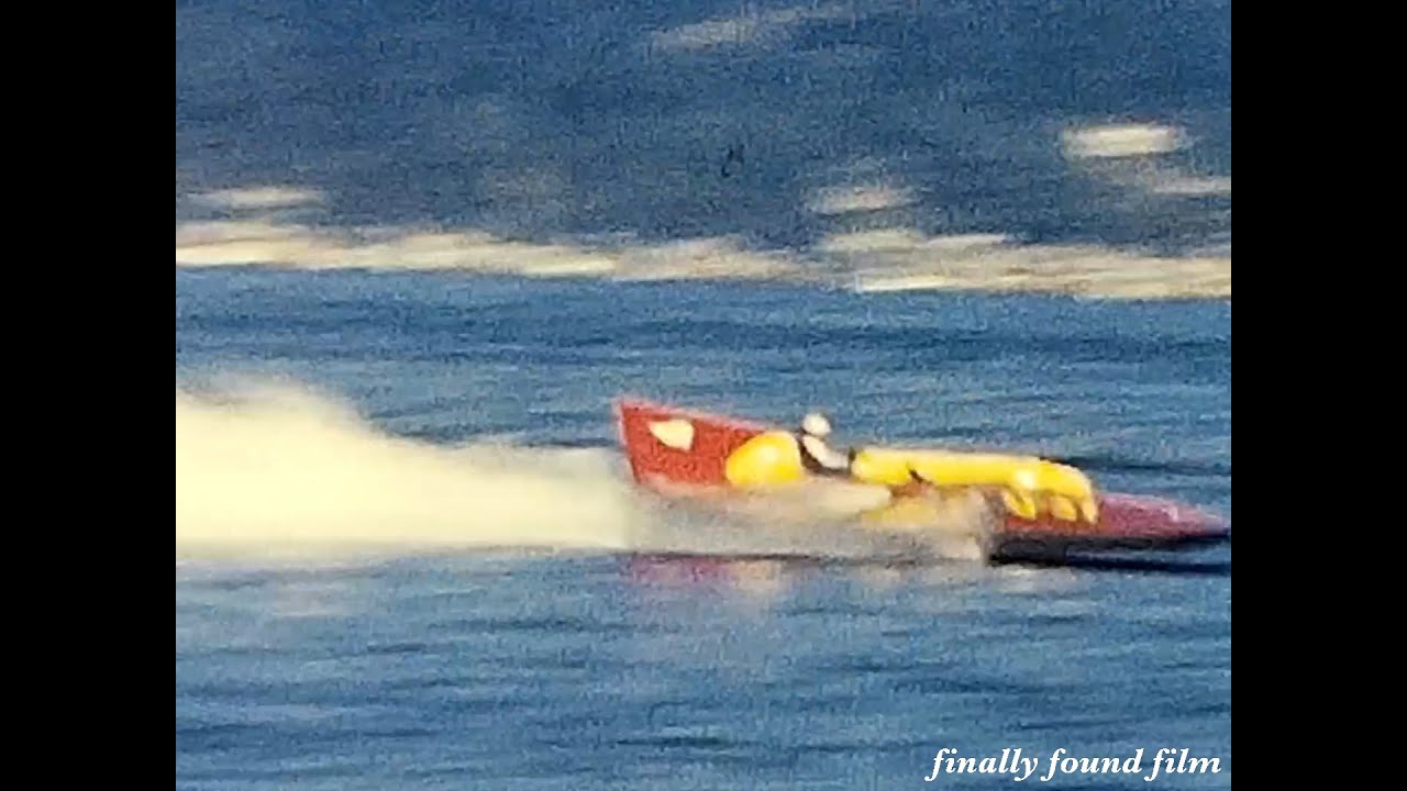 Vintage 1950s hydroplane hydro race found footage home movie clip ...